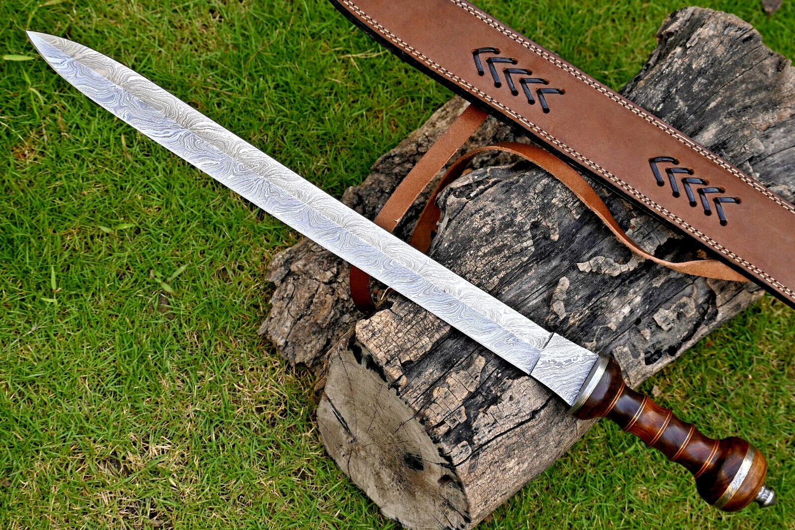 Купить Ибей | Roman Gladius Warrior Custom Made Damascus Sword -Hand ...