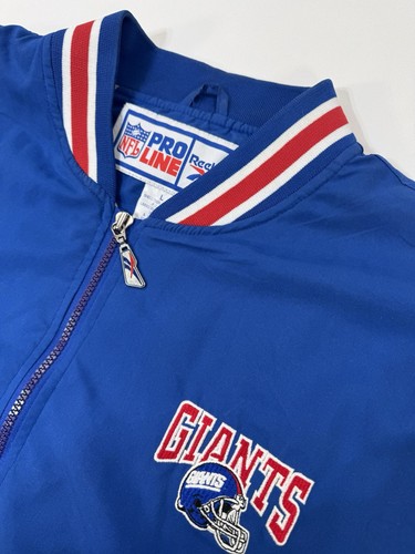 Vintage 90s Reebok Pro Line NFL New York Giants 1/4 Zip Windbreaker ...