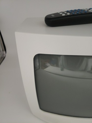 VTG GE CRT 13" White Retro Gaming Television TV w/ Remote Tested ...