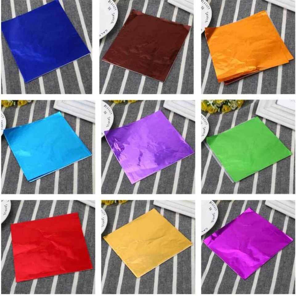9 Packs Packaging Paper Chocolate Wrapper Aluminum Foil Candy Wrapping ...