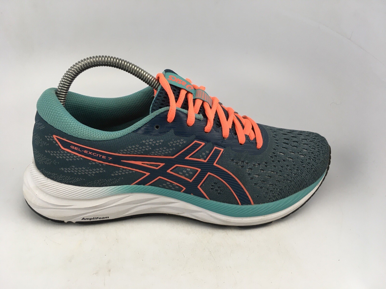 ASICS Women's GEL-Excite 7 Running Shoes 1012A562 Blue/ Sunrise Red Sz ...