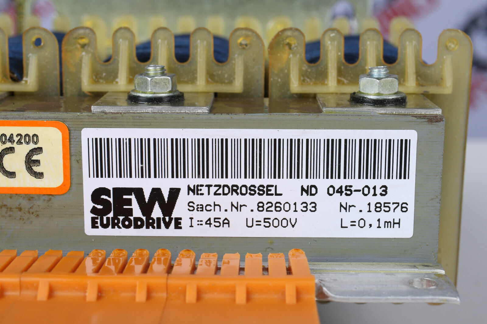 SEW-EURODRIVE ND 045-013 (18576) (45A, 500V) (NETZDROSSEL) - 6 months ...