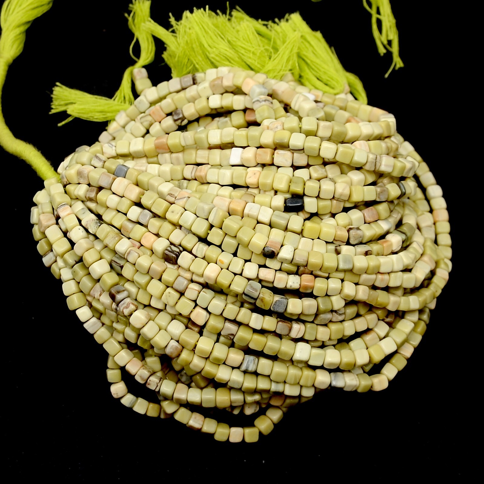 100% Natural Butter Jasper Cube Beads 13 Inch 1 Strand Gemstone Jewelry ...