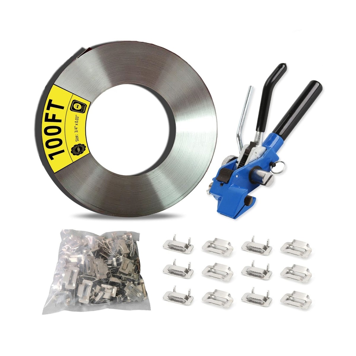 Strapping Machine Banding Tool Stainless Steel - 3/4" X 200ft Banding ...