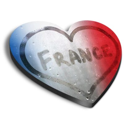 1x Heart Fridge MDF Magnet France French Flag Love Heart #52859 | eBay UK