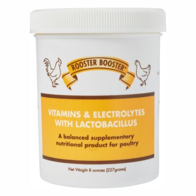 Rooster Booster Vitamins & Electrolytes with Lactobacillus for Poultry ...