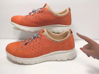 Samuel Hubbard Women's Flight Sport 707 Sneaker Sunset Orange Nubuck ...