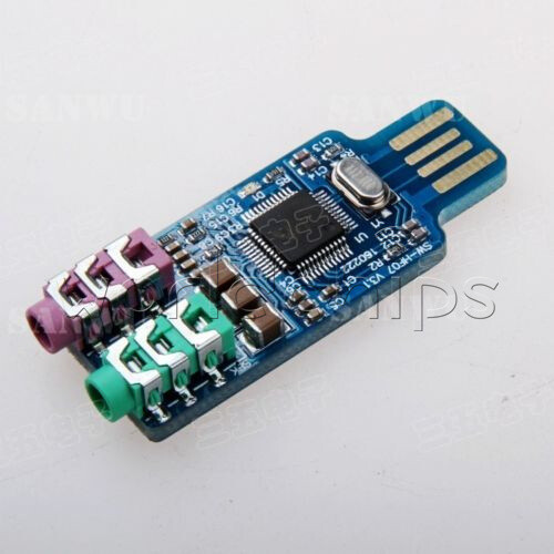 10PCS CM108 USB Drive Free Sound Card Laptop Computer External Sound ...