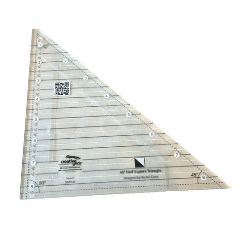 Creative Grids 45 Degree Half-Square Triangle Sewing & Quilting Ruler ...