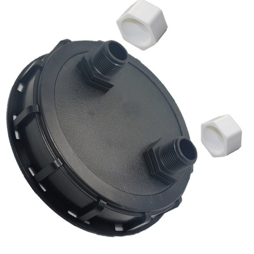 IBC Tank Plastic Adapter Cap 163mm with 1in Male Thread for Flow ...
