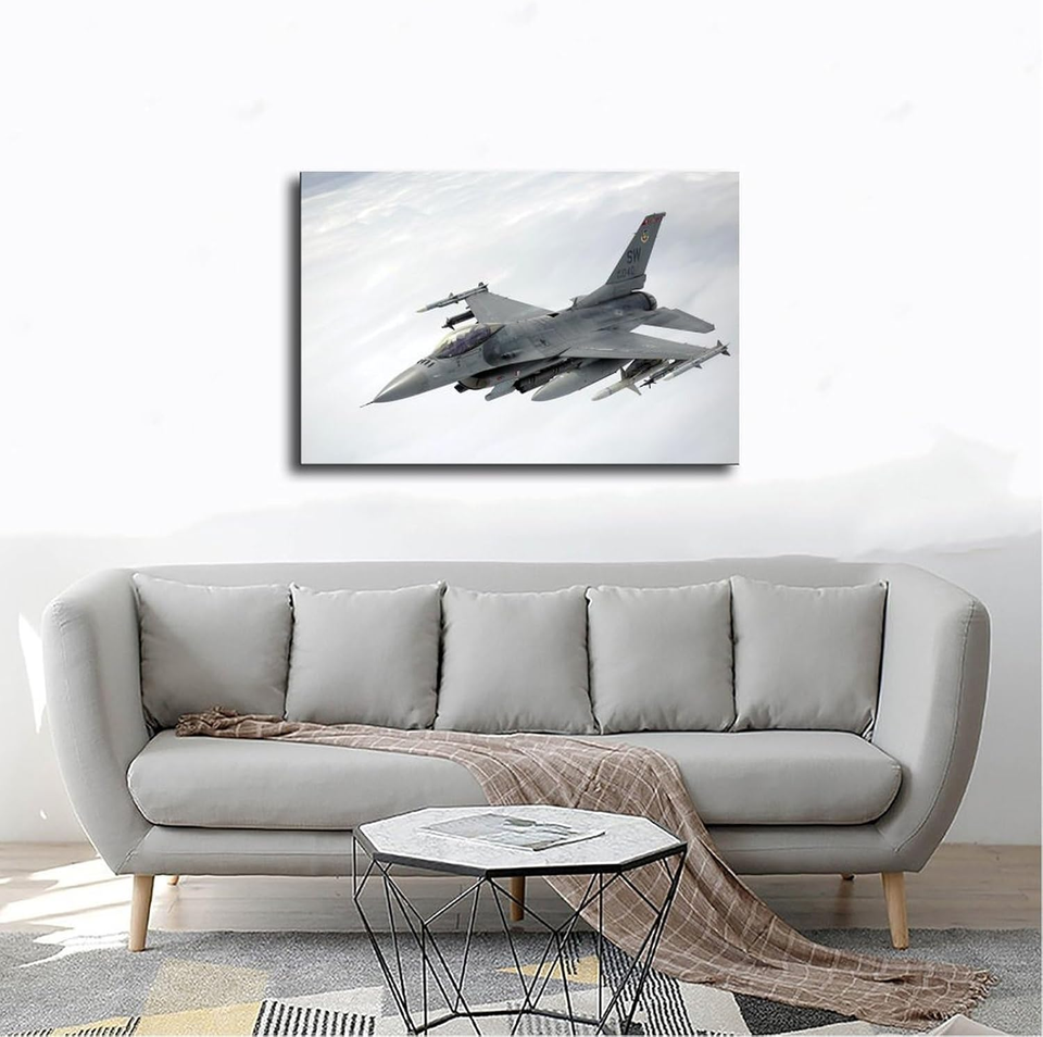 F-16 Fighting Falcon Fighter 24L X16W Jet Fighter Aircraft Picture for ...