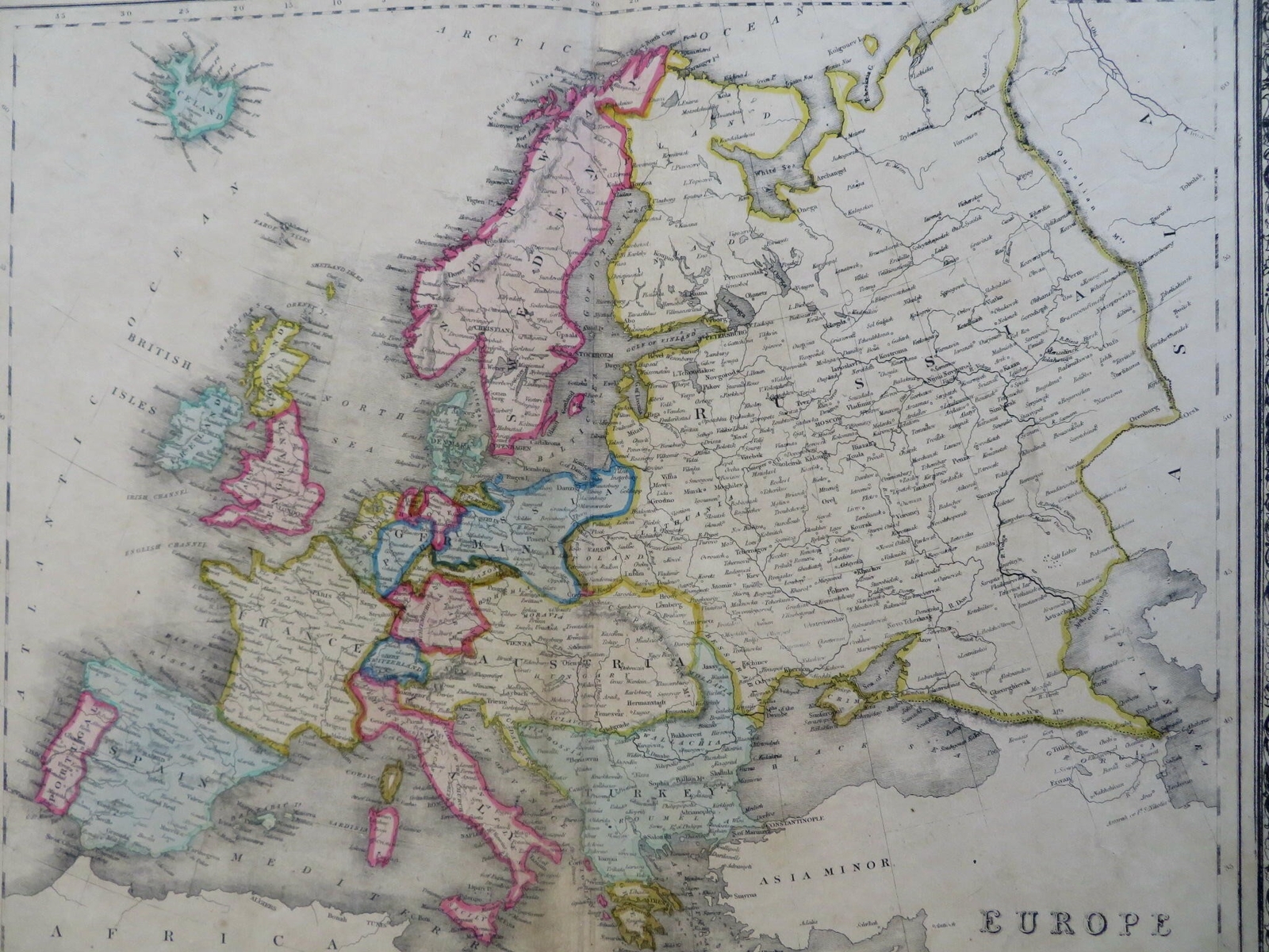 Map Of Europe 1860