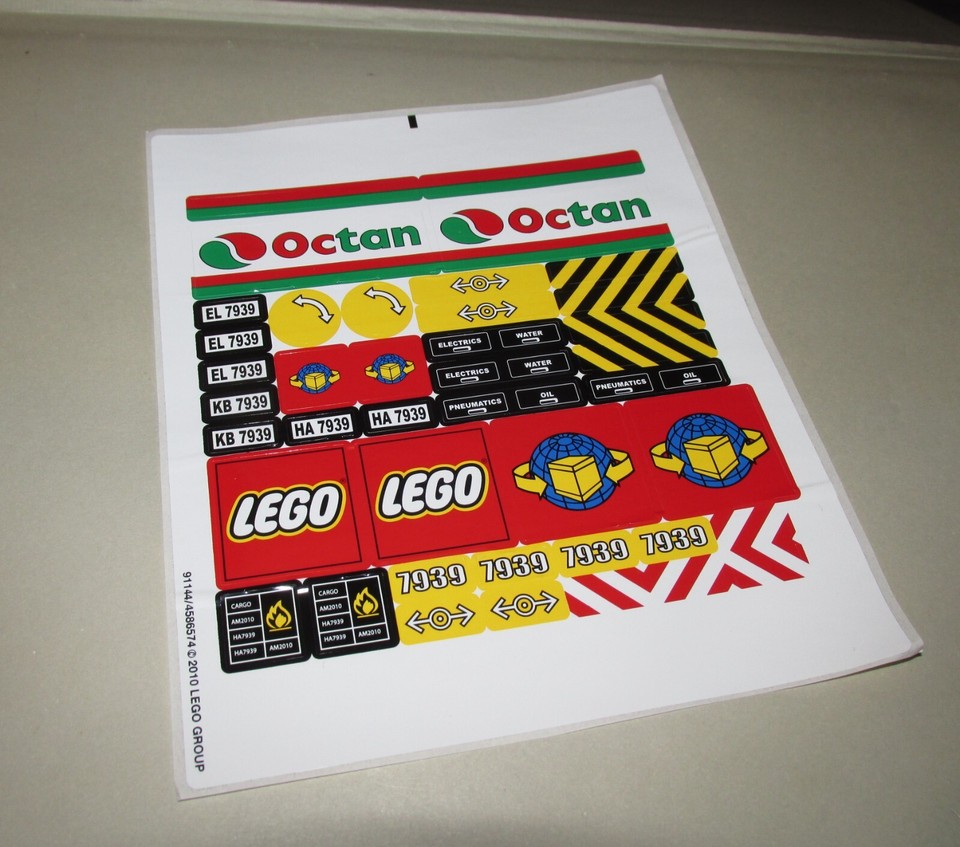 New Original Unused Sticker Sheets from Lego City Trains Theme READ ...