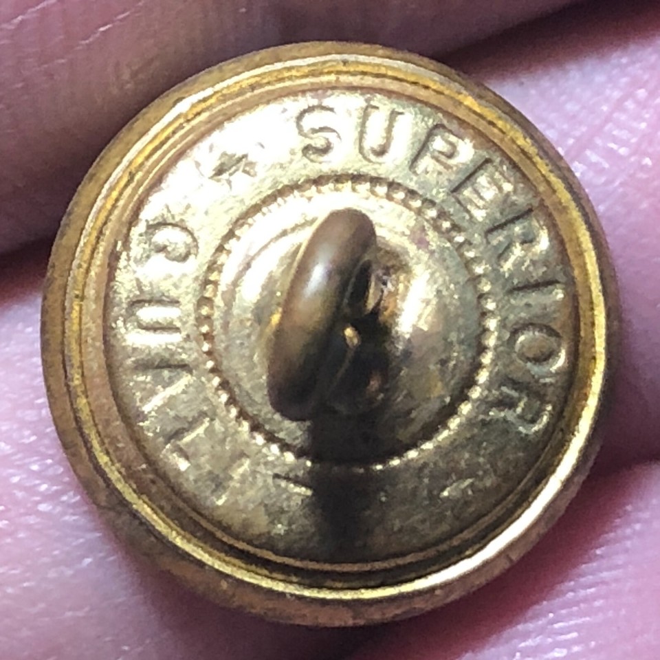 Kansas City Southern Lines Railway Brass Uniform Button 1/2" Superior ...