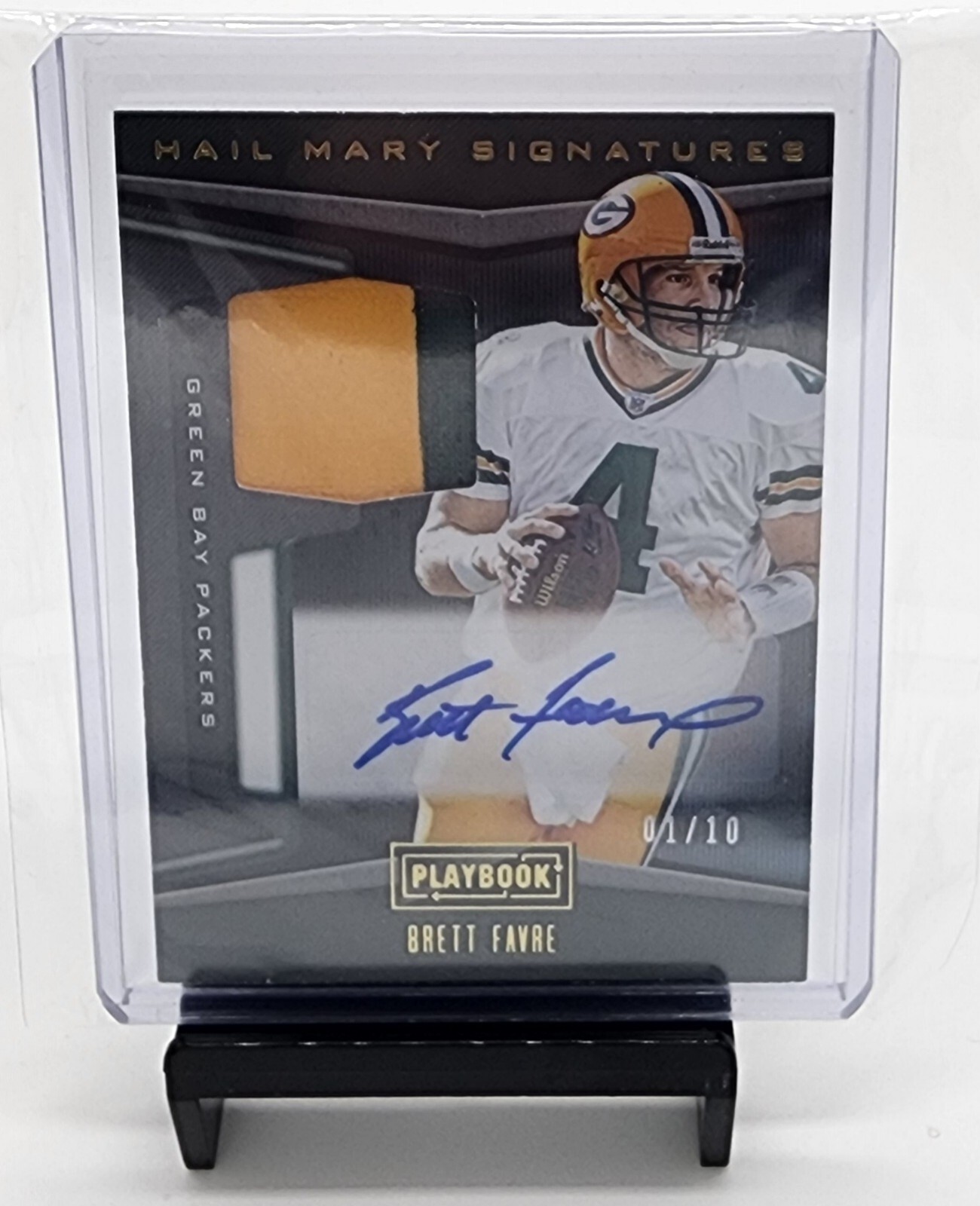 Brett Favre autograph memorabilia card 01/10 | eBay