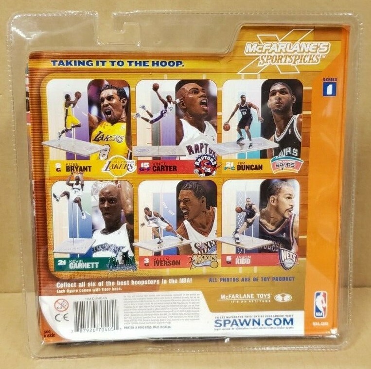 TIM DUNCAN ACTION FIGURE NBA SAN ANTONIO SPURS 2002 (UNOPENED ...