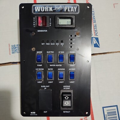 KIB M2831 RV Monitor Panel Control Panel OEM Work and Play switch board ...