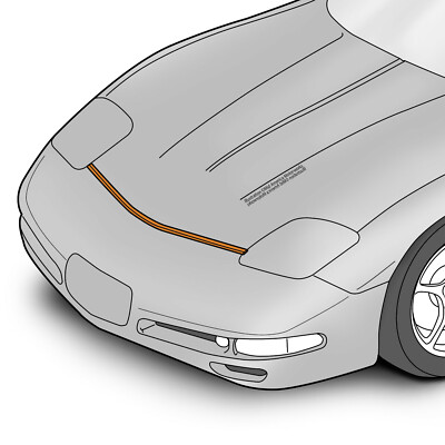 Weatherstrip for 1997-2004 C5 Corvette Front of Hood - Weather ...