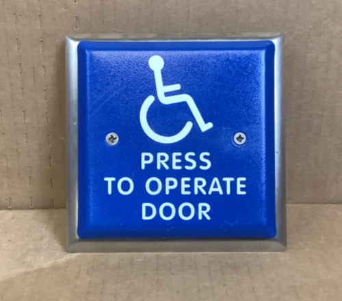 Handicap Push-to-Open Door Button/Plate | eBay