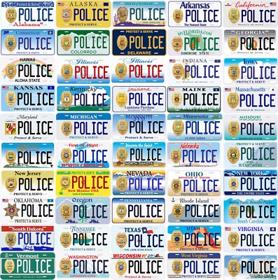 Any US State Personalized Police Custom Car License Plates | eBay