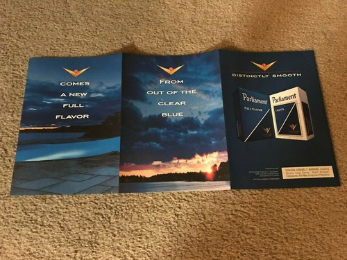 Vintage 1999 PARLIAMENT LIGHTS FULL FLAVOR CIGARETTES PACKS Print Ad ...