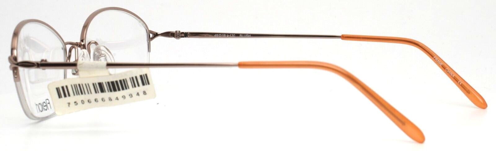 FLEXON 651 Blush Womens Oval Half Rim Eyeglasses 49-18-130 B:33 | eBay