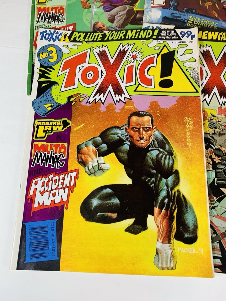 Toxic! Comic Issues 1-6 Bundle 1991 UK Apocalypse Comics Joblot Vintage ...