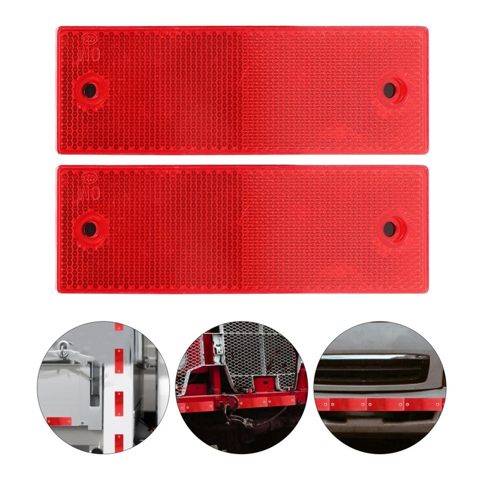 10 Pcs Reflector Warning Sticker Reflective Decals for Vehicle Adhesive ...