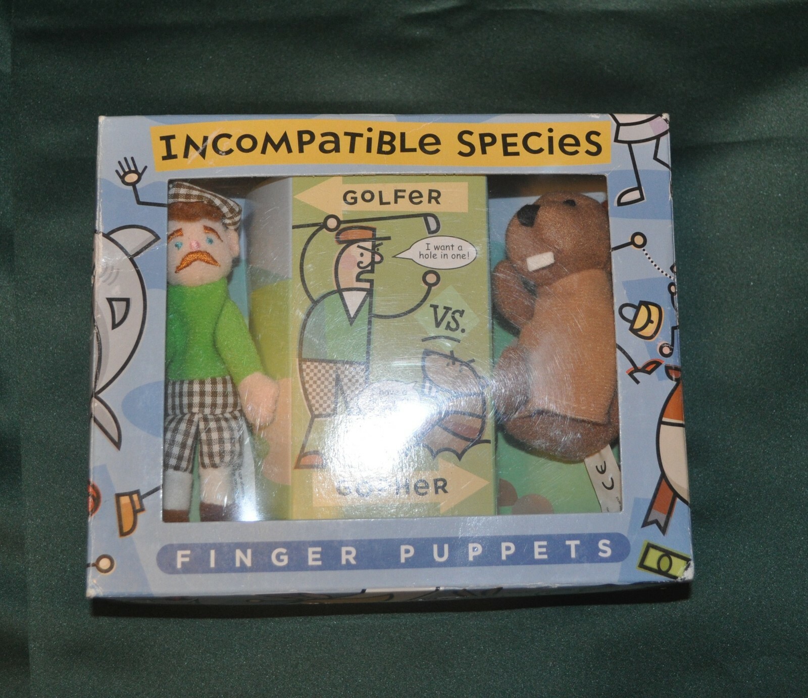 Finger Puppets Plush GOLFER vs GOPHER 2004 Mary Meyer INCOMPATIBLE ...