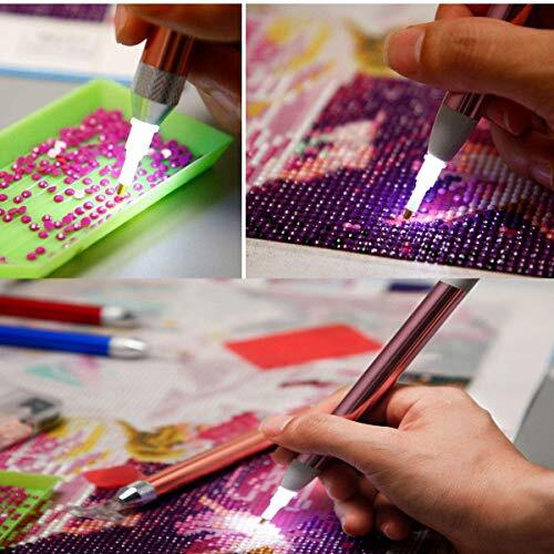 3 Pack DIY Diamond Painting Pen with Light Art Lighted Drill Bead Pen ...