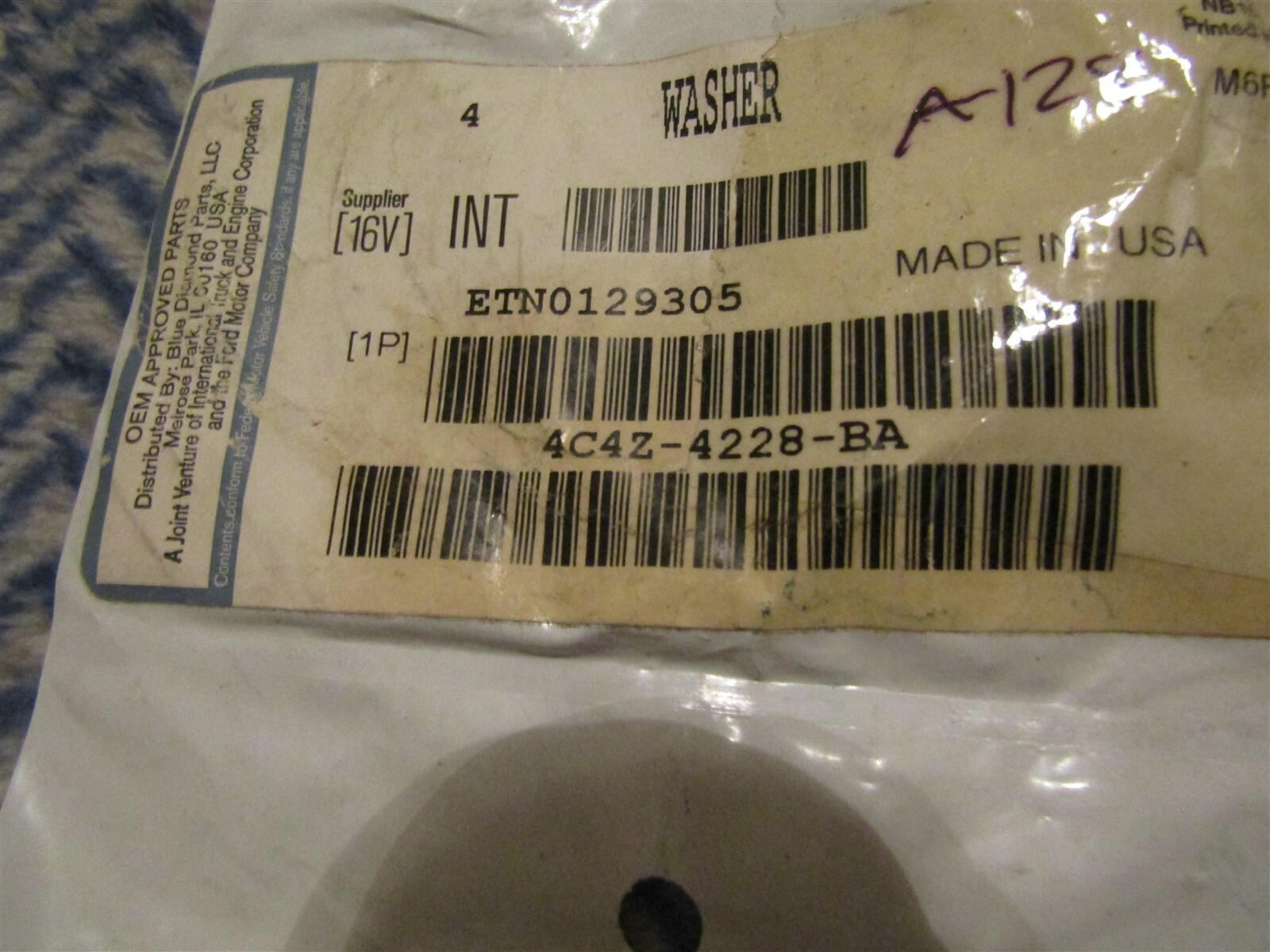 NOS FORD PART NUMBER 4C4Z-4228-BA WASHER NEW GENUINE FORD | eBay