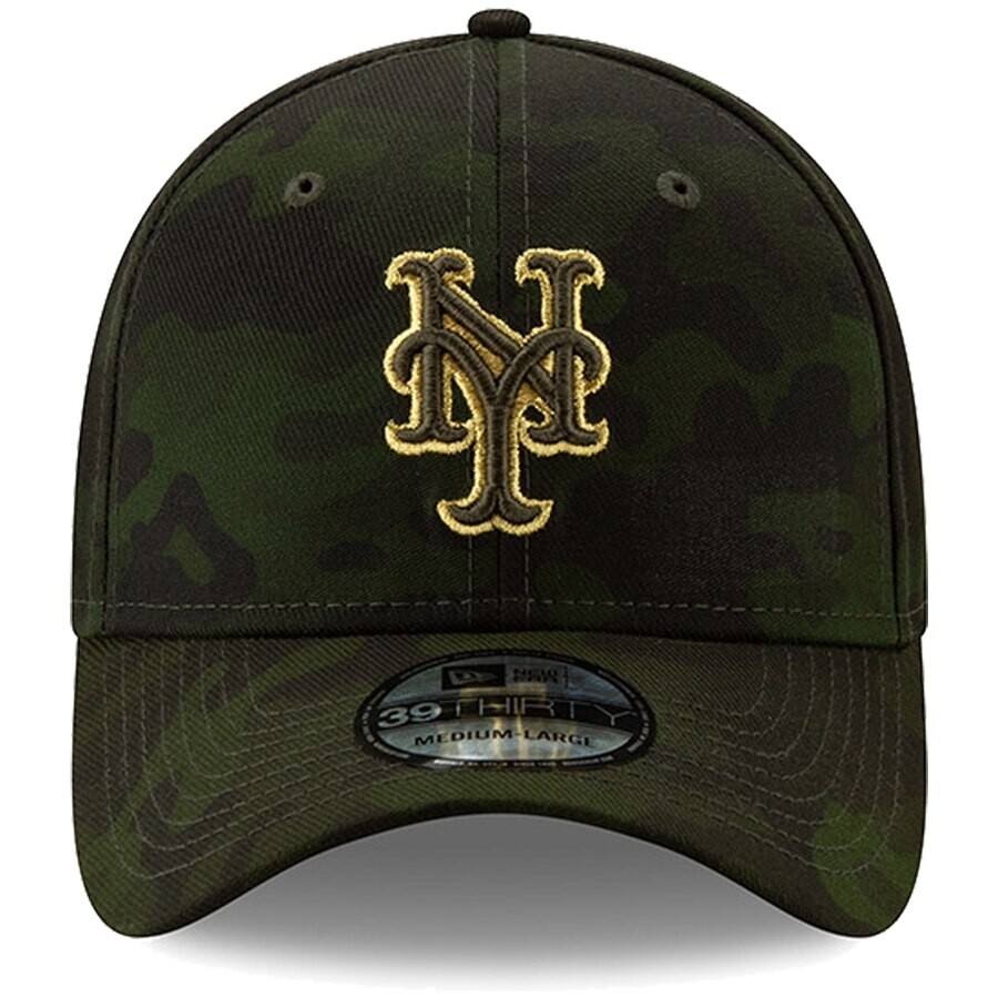New Era New York Mets Armed Forces Day Dark Green Camo 39THIRTY Flex ...