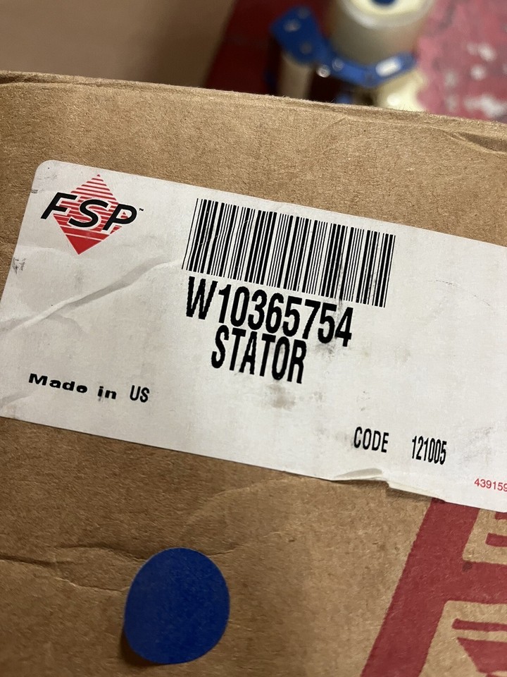 NEW Genuine Whirlpool Front Load Washer Motor Stator Assembly W10365754 ...