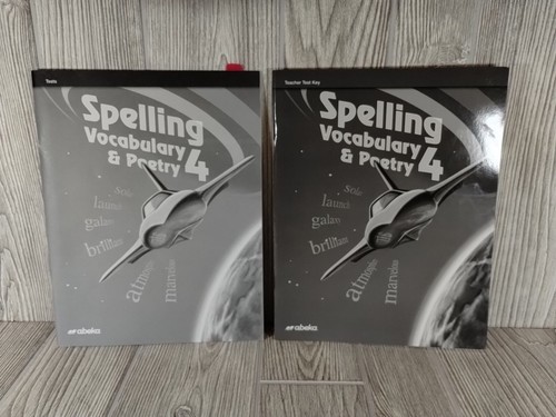 Abeka Spelling Vocabulary & Poetry 4 Teacher Test Key And Student Tests ...