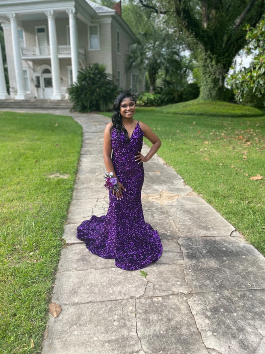 Dark Purple Prom Dresses Mermaid