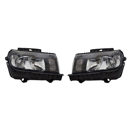 NEW PAIR HEADLIGHTS FOR CHEVROLET CAMARO 2014-2015 HALOGEN 23398034 ...