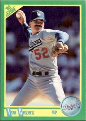 1990 Score Tim Crews Los Angeles Dodgers #164 | eBay