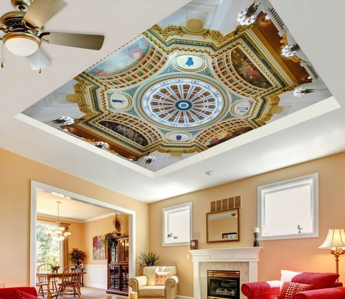 3D Pattern A4928 Ceiling WallPaper Murals Wall Print Decal Deco AJ WALL ...