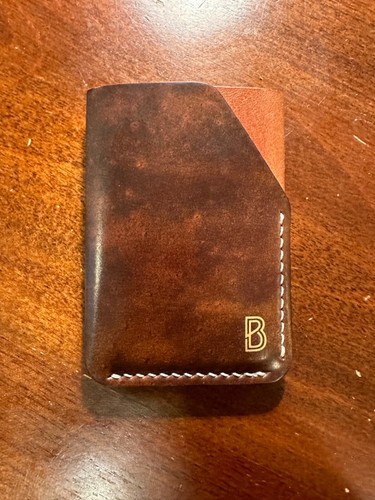 Benjamin Bott Double Wren Wallet, Shell Cordovan, Reverse Natural ...