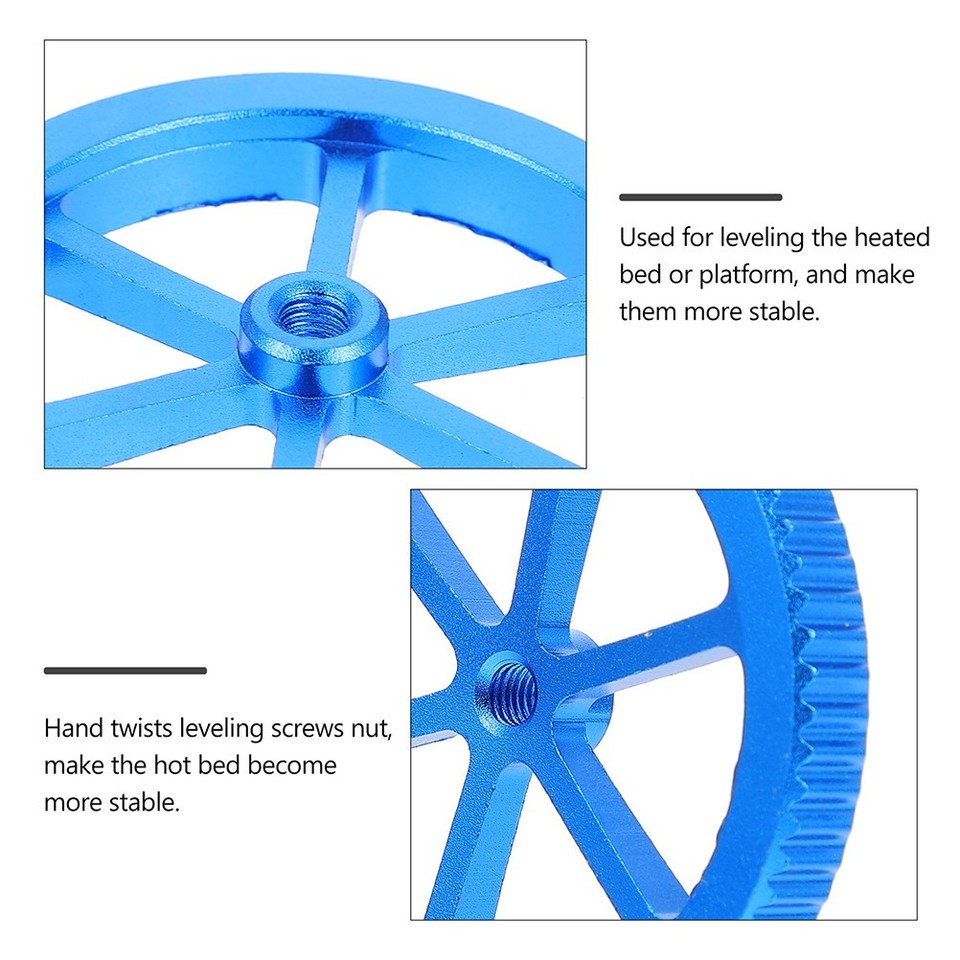 2 Pcs Leveling Nut for Printer Hardware Nuts Aluminum Hand Twist | eBay ...