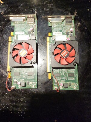PAIR OF AMD Radeon KCC-REM-ATI-102-C26405 DVI DP Low Profile Video ...