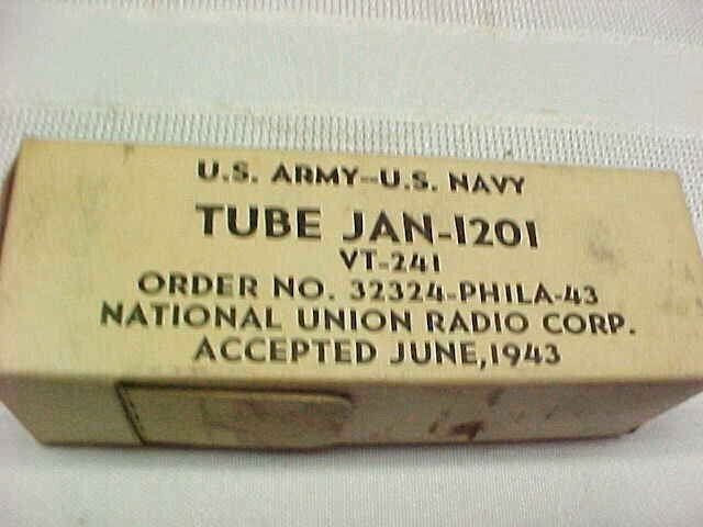 WWII 1943 Dated Radio Tubes US Navy & ARMY TUBES NOS ONE PRICE | eBay