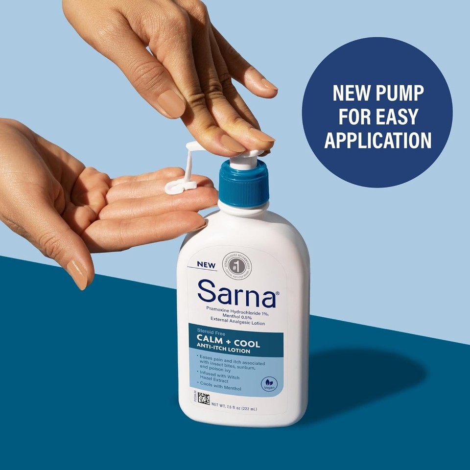 Sarna Calm + Cool Anti-Itch Lotion 7.5-OZ Bottle | eBay