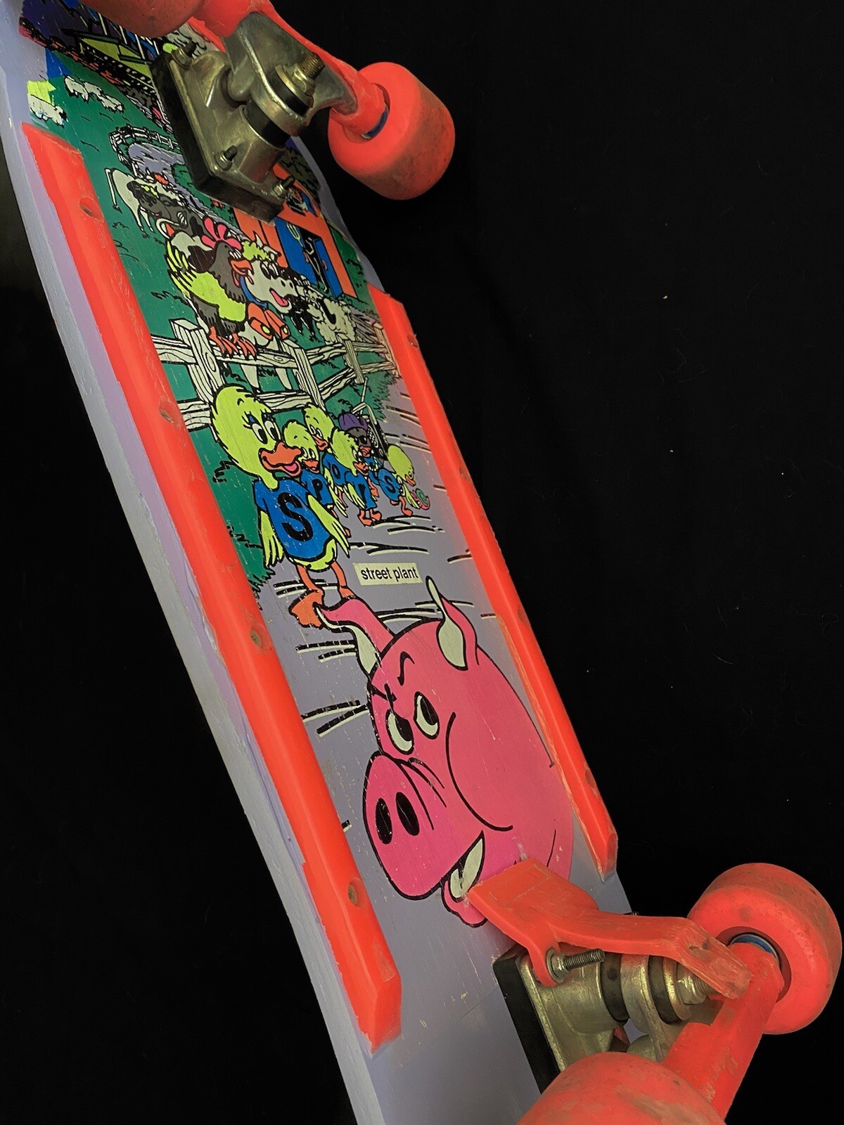 VINTAGE 1980s Rolls Racer Street Plant Mike Vallely Barnyard Skateboard ...