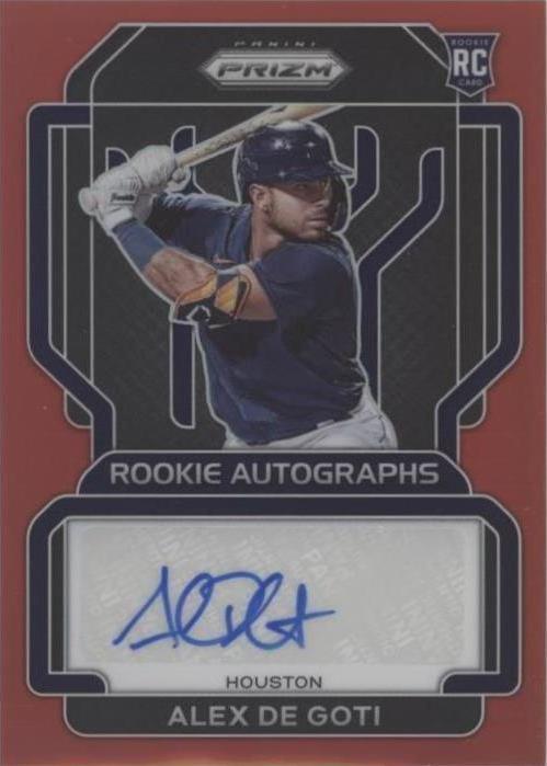 2022 Panini Prizm - Rookie Autographs Alex De Goti #RA-AG Red Prizm /99 ...