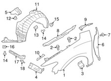 Genuine Nissan Clip LH 622294AF0A / 62229-4af0a OEM for sale online | eBay