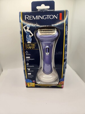 REMINGTON Smooth & Silky Electric Wet/Dry Shaver White & Purple Model ...