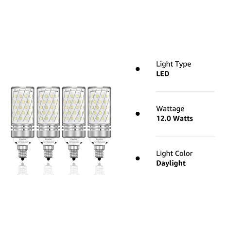 E12 Led Light Bulbs 12w Led Candelabra Bulbs 100 Watt Equivalent 1200lm ...