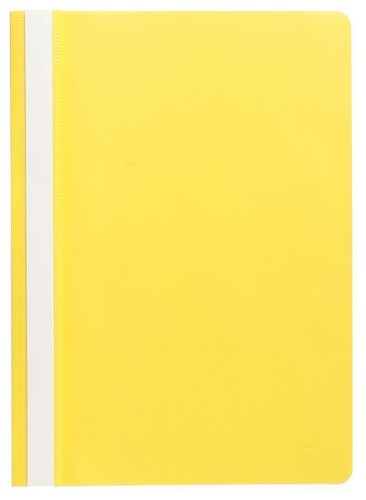 10 X Marbig A4 Flat File With 2 Prong fastener & Clear Front Yellow ...