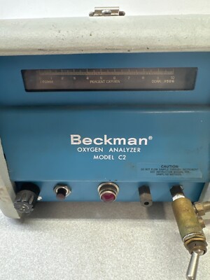 Vintage Beckman Instruments Model C2 Oxygen Analyzer Wired Gray 115 ...